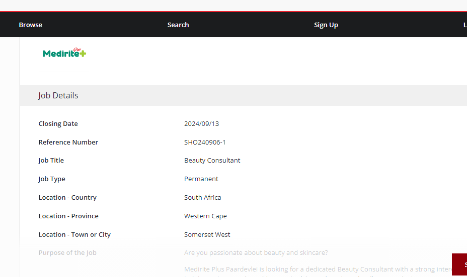 Beauty Consultant vacancy at Shoprite South Africa | Board Opportunities