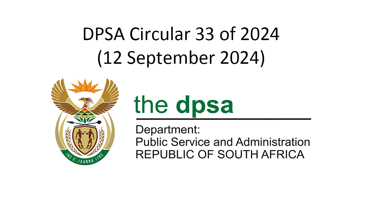 DPSA Circular 33 of 2024 (12 September 2024) | Board Opportunities